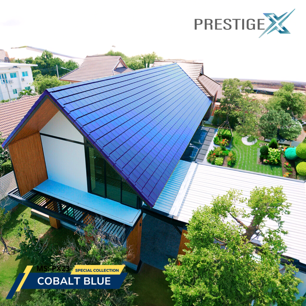 Ngói phẳng SCG Prestige X Màu Cobalt Blue PX 23
